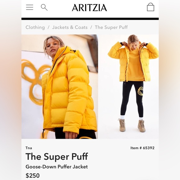 TNA | Jackets & Coats | Aritzia Super Puff Climatte Down Jacket In ...